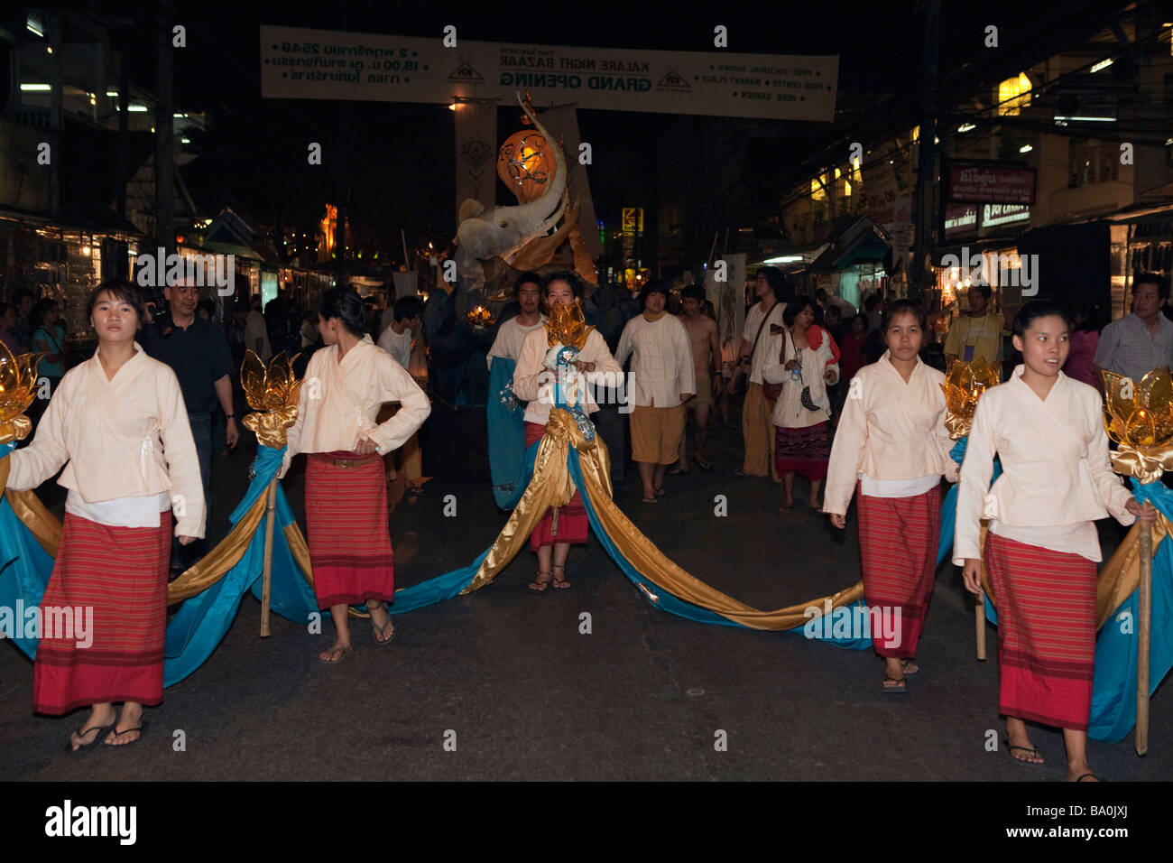 Loy Krathong, Yee Peng or Yi Peng Festival Chiang Mai Thailand Stock ...