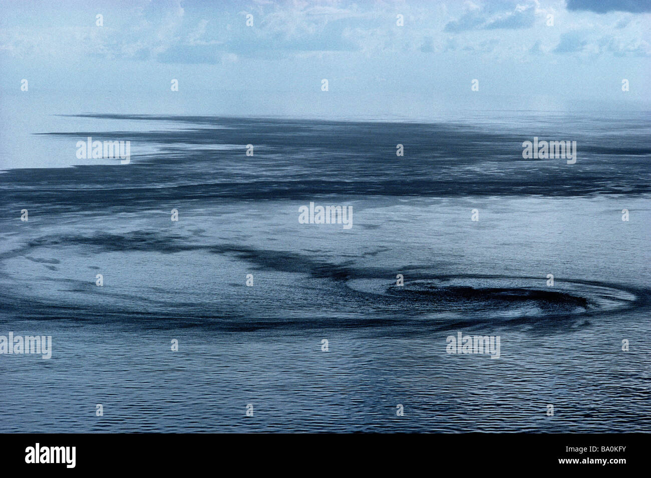 The vortex of a waterspout seen from a NOAA helicopter over Florida Bay ...