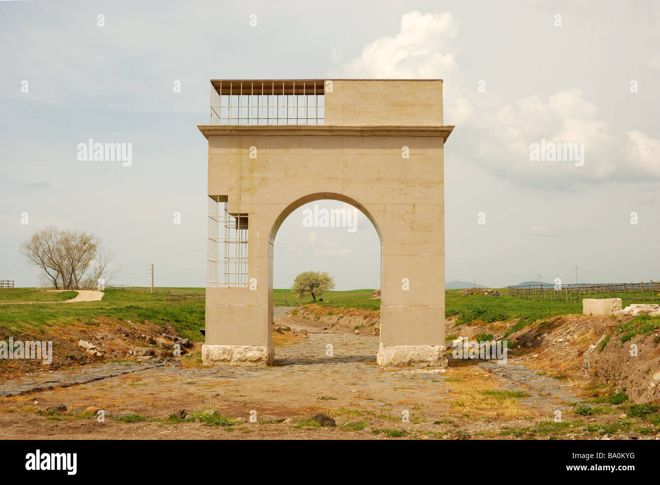 Arch of Publius Sulpicius in Volci Stock Photo - Alamy