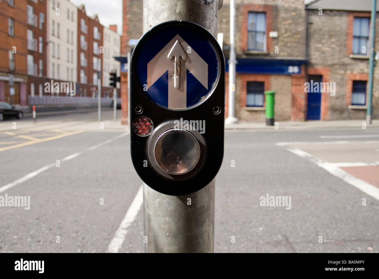 Pedestrian crossing signal in Dublin Ireland Stock Photo - Alamy