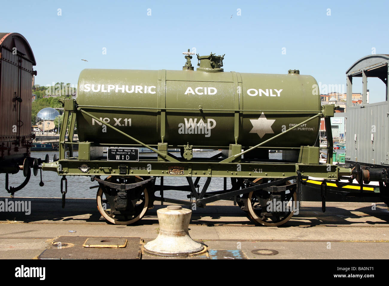 WWII Sulphuric Acid rail tanker Stock Photo - Alamy