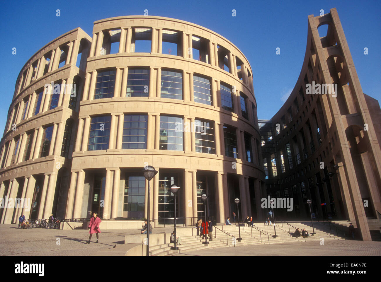 The Vancouver Public Library Central Branch in downtown Vancouver ...