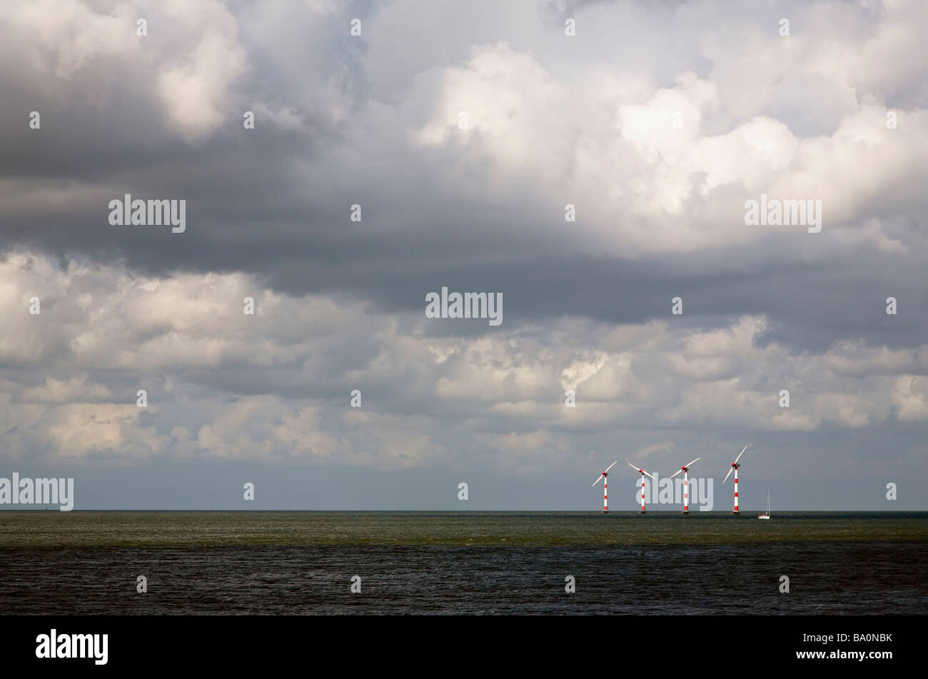 Offshore wind farm Medemblik Netherlands Stock Photo - Alamy