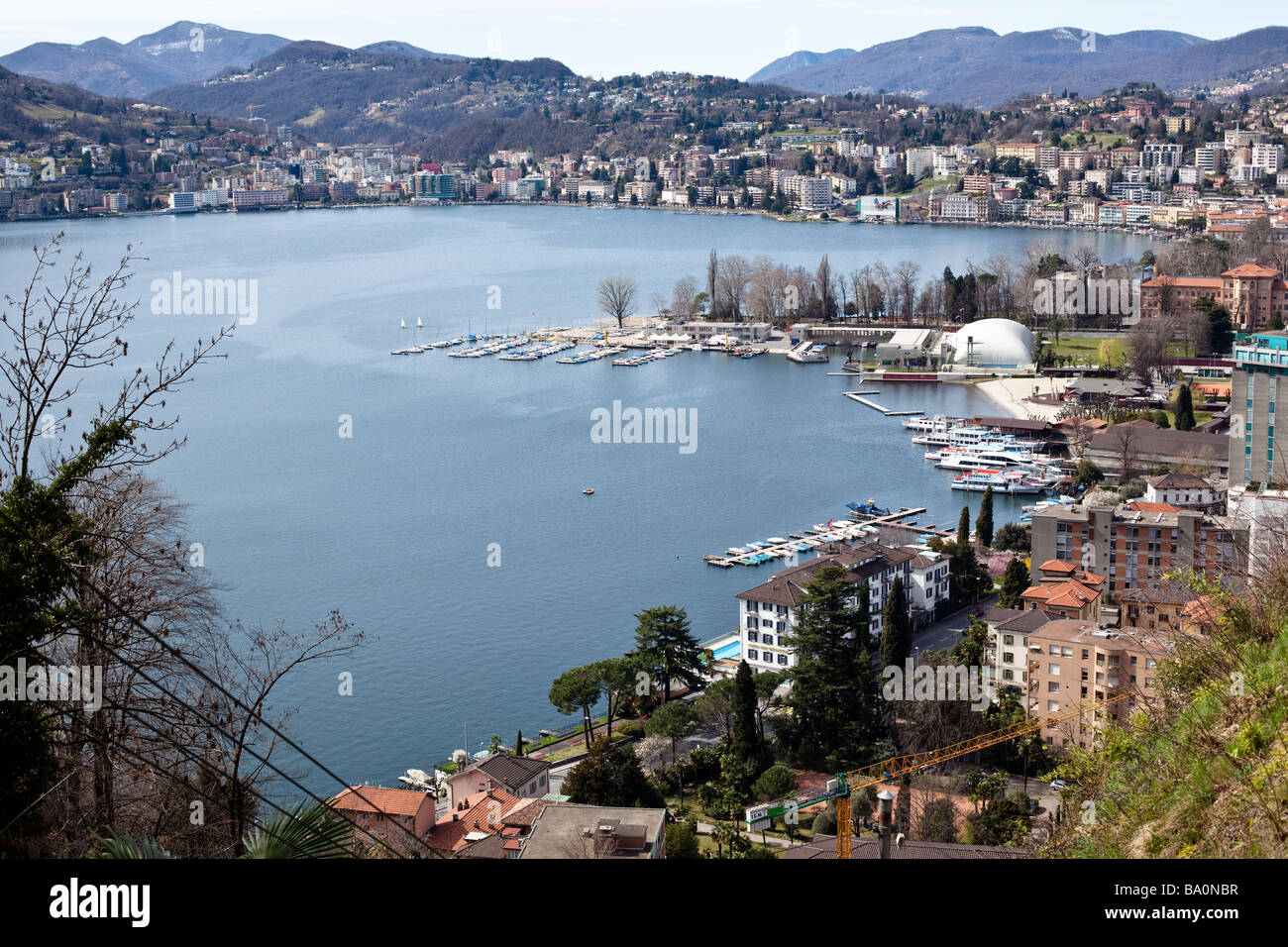 Lugano bay, Ticino, Switzerland Stock Photo - Alamy
