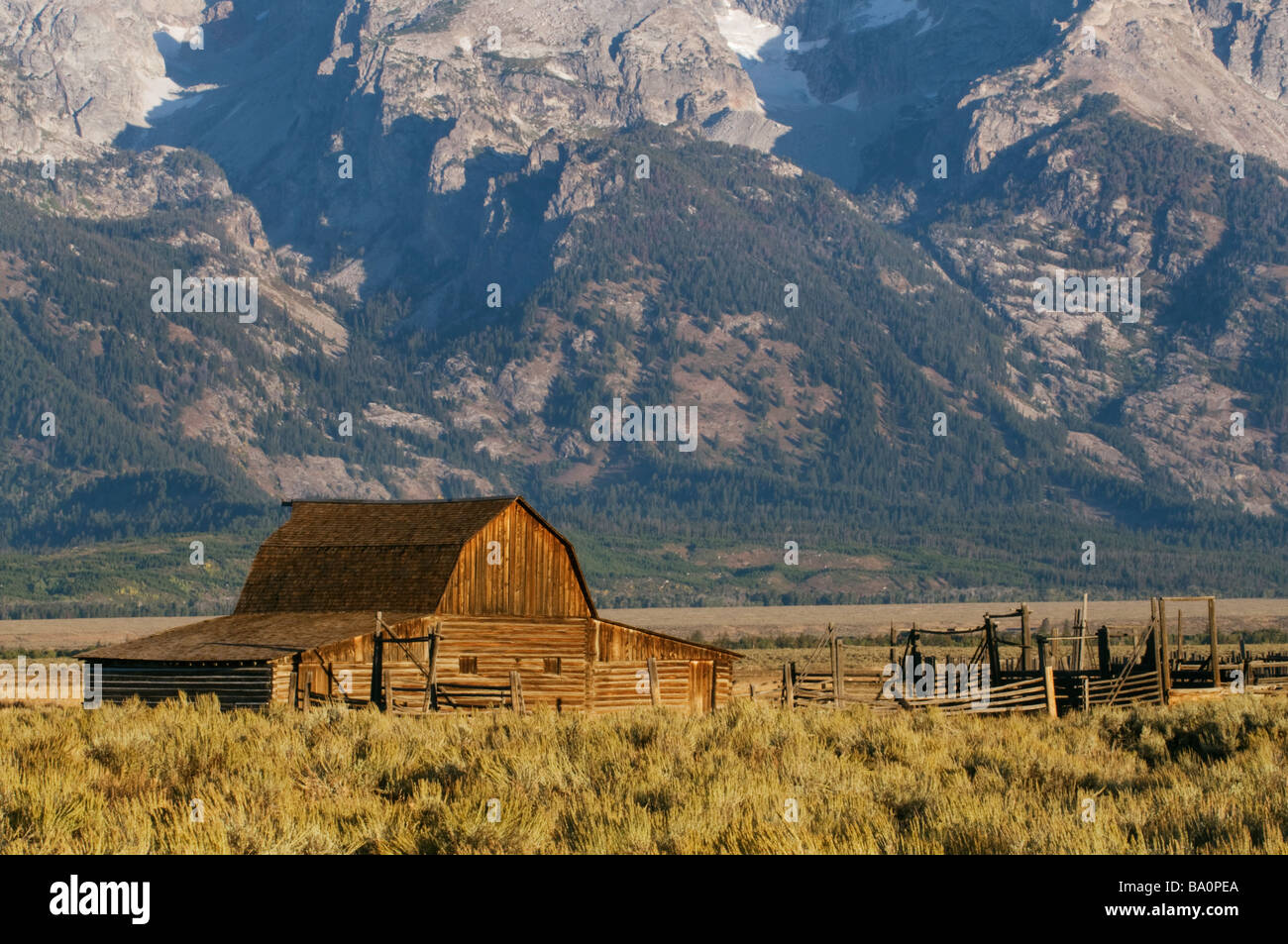 Moulton Barn in Antelope Flats Grand Teton National Park Wyoming USA ...