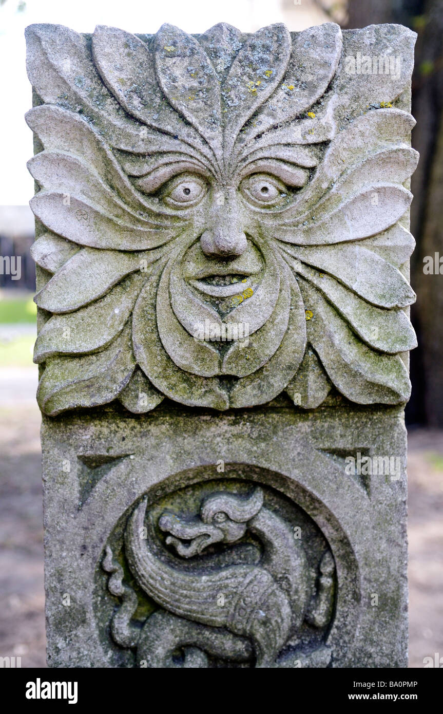 Green man carving church hi-res stock photography and images - Alamy