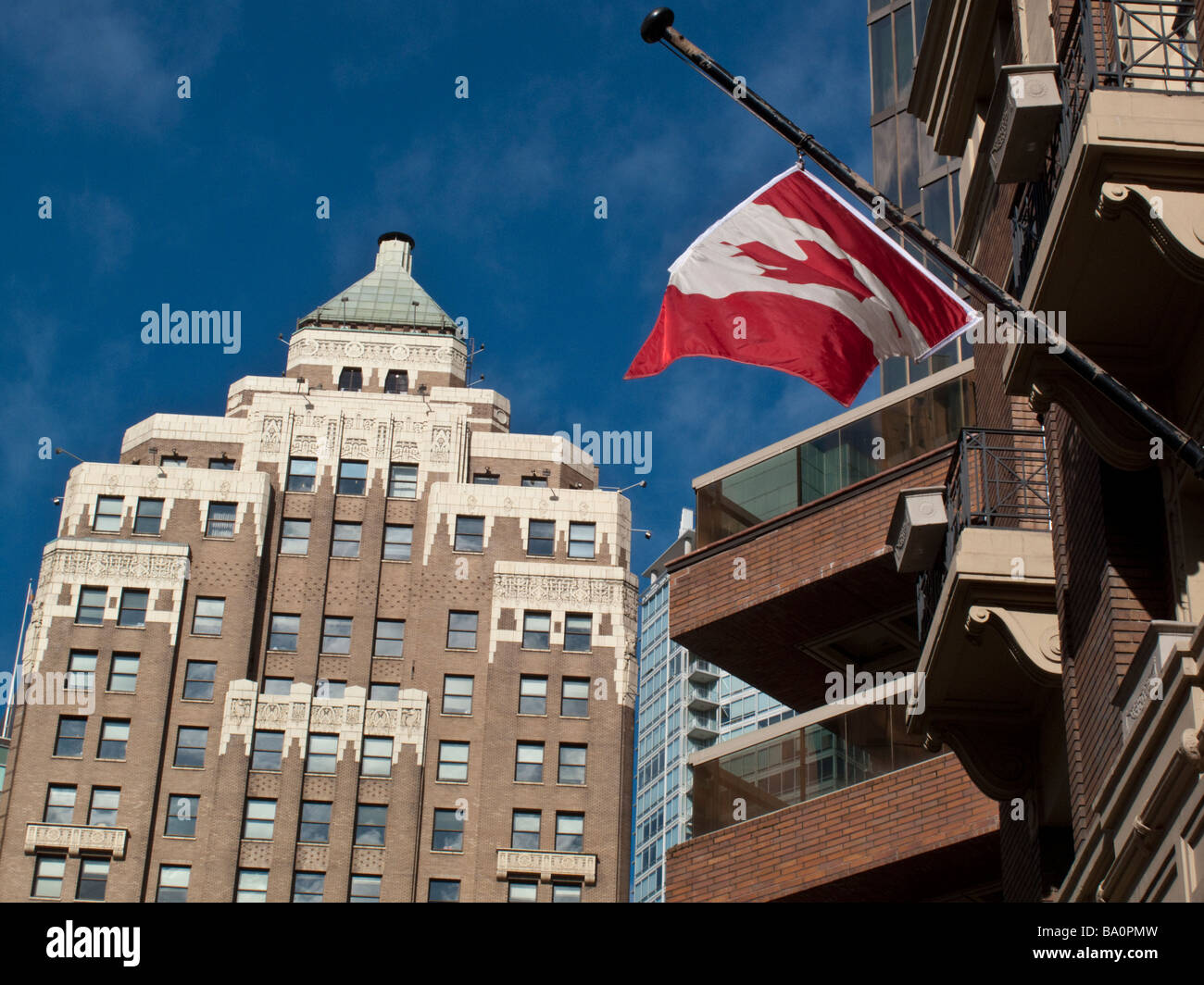 Vancouver Marine Building in the downtown core Stock Photo - Alamy