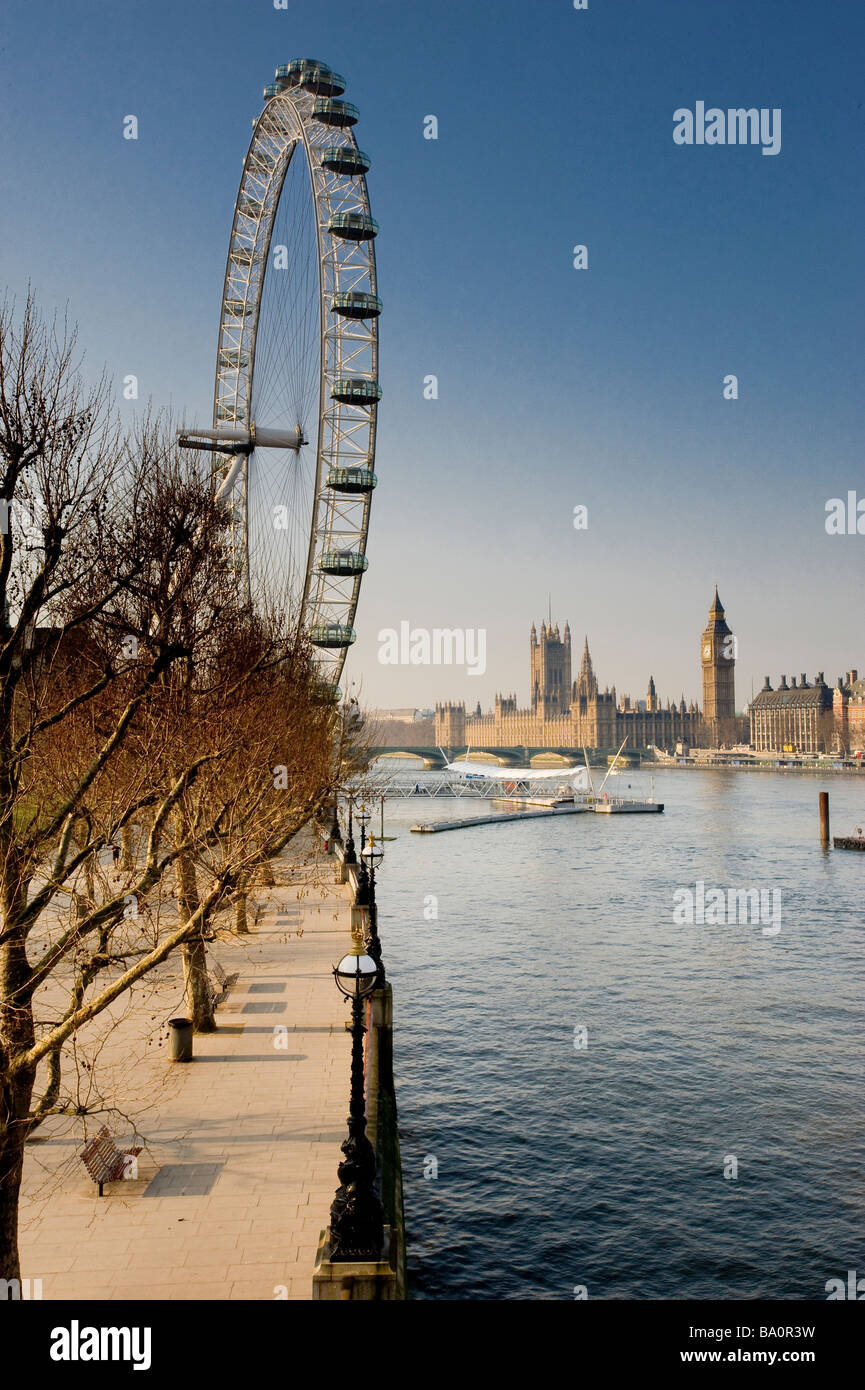 Big ben london eye hi-res stock photography and images - Alamy