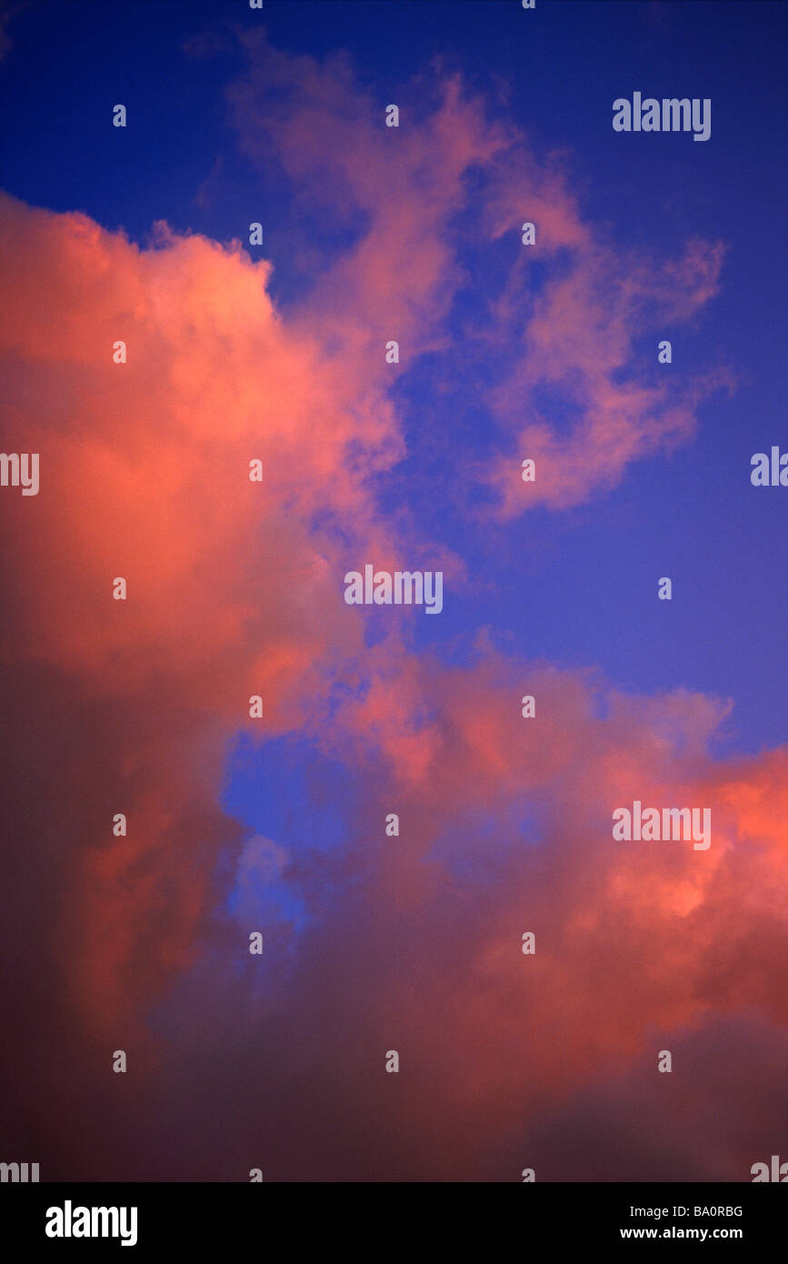 Clouds in sunset sky Stock Photo - Alamy