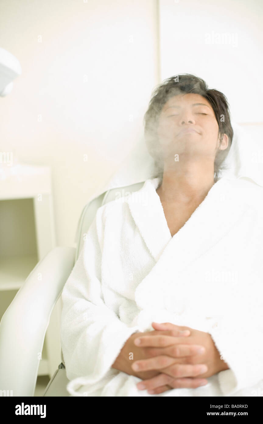 Facial steam treatment hi-res stock photography and images - Alamy