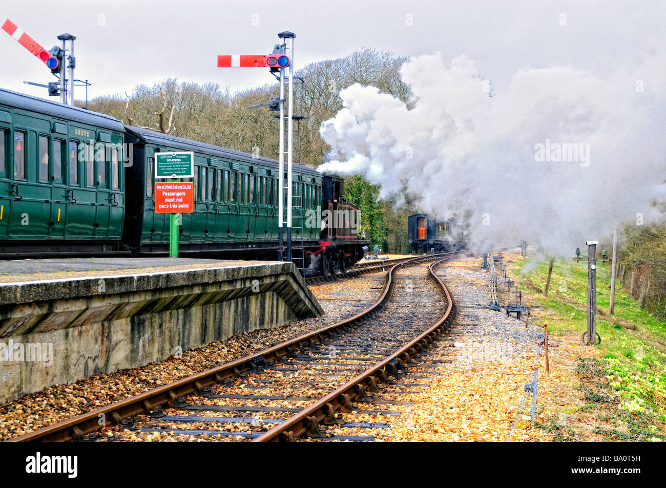 Isle of Wight Steam Railway at Havenstreet United Kingdom Stock Photo ...