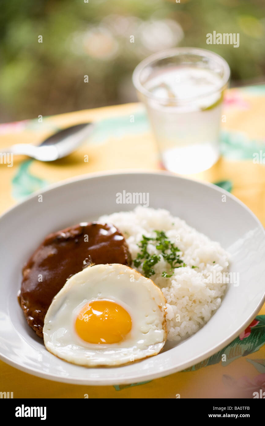 Loco moco hawaiian dish hi-res stock photography and images - Alamy