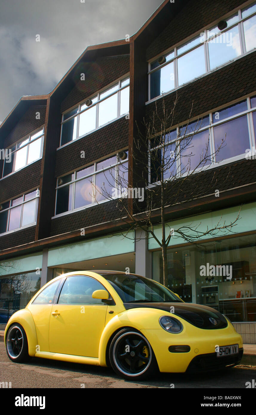 a new VW beetle customised Stock Photo - Alamy
