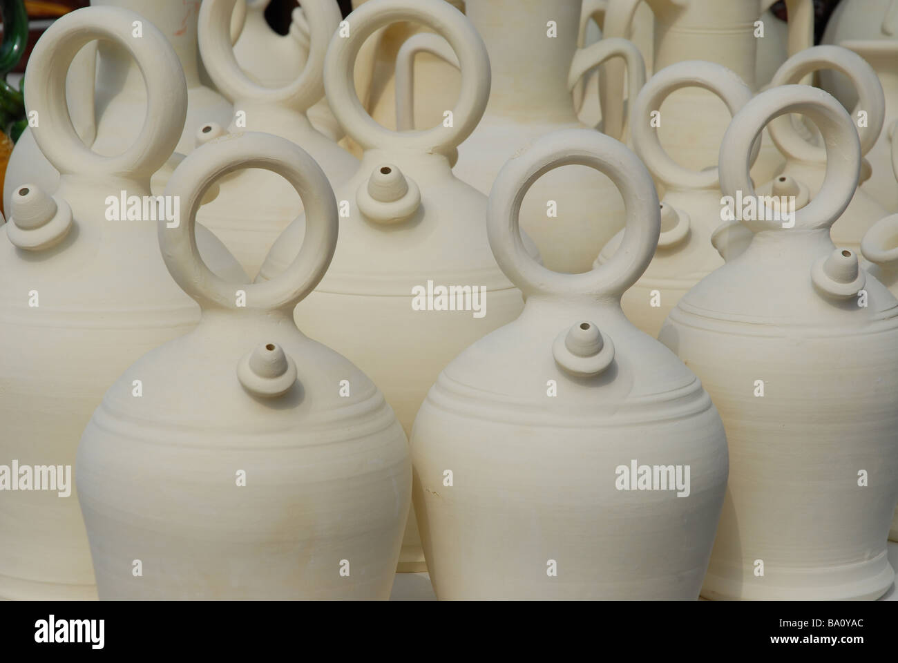 typical spanish pots for sale at roadside shop, near Guadlest, Alicante ...