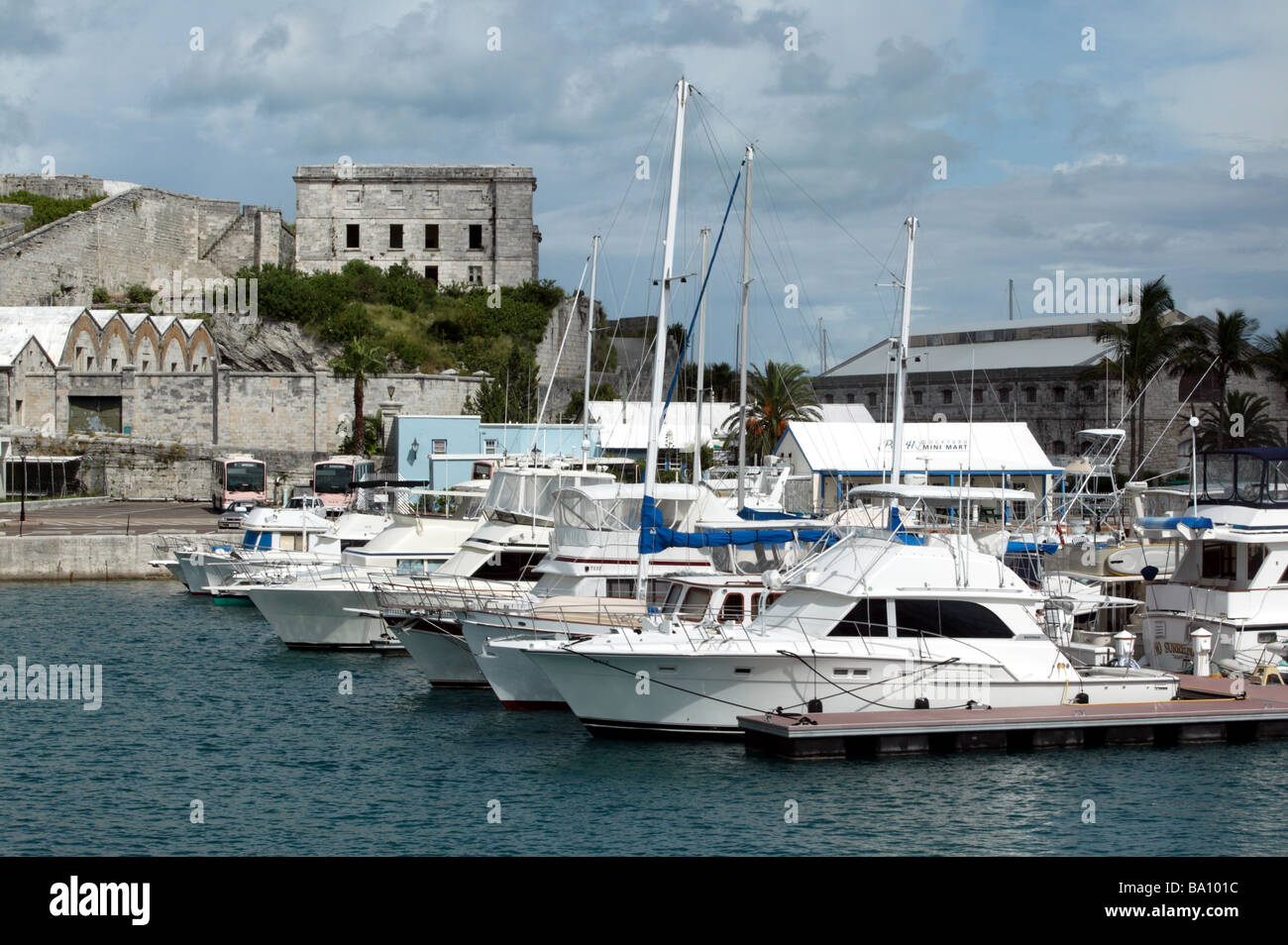 Shot of part of the former Barracks in the Royal Naval Dockyard ...