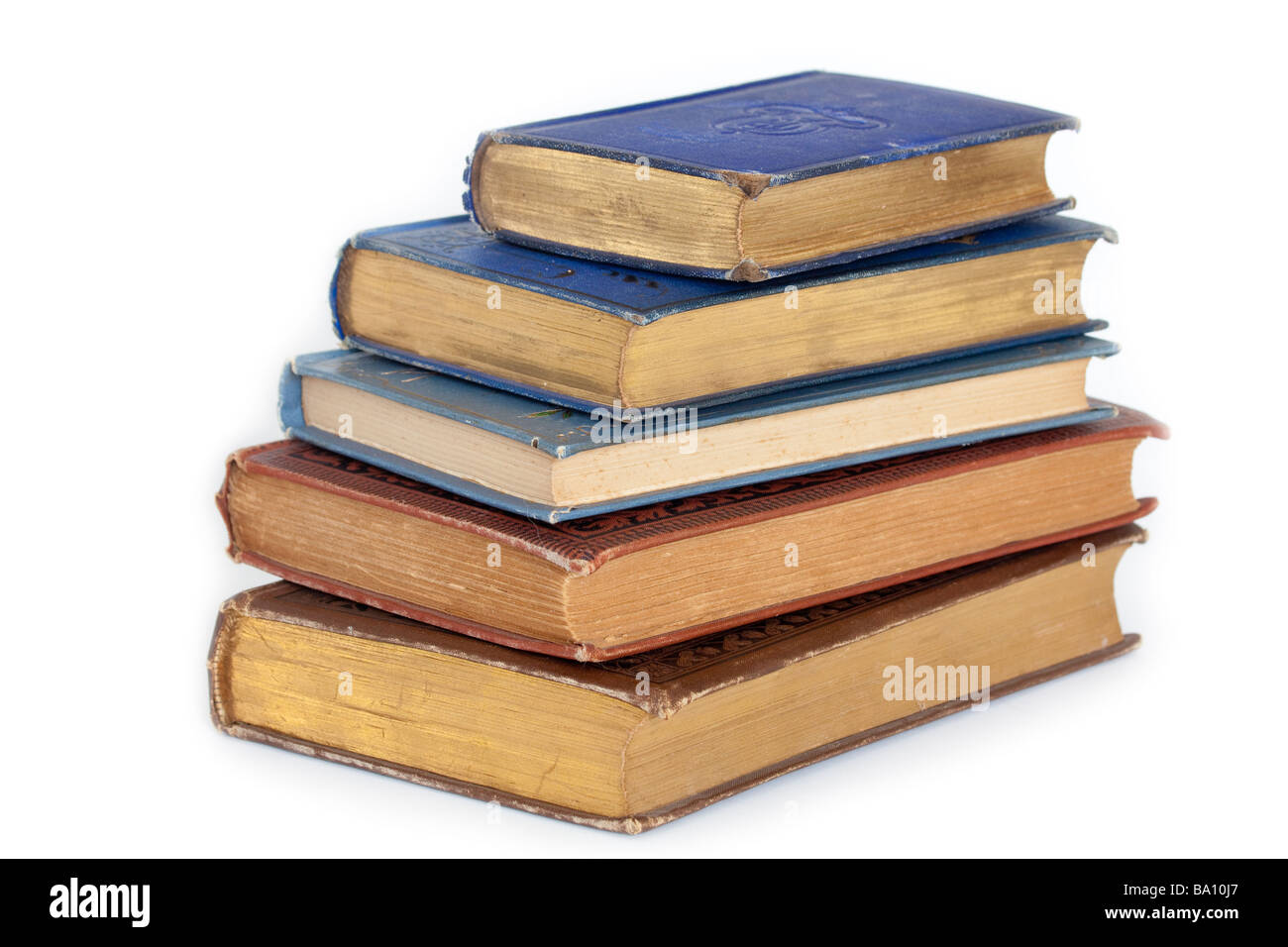 Stack of antique books Stock Photo - Alamy