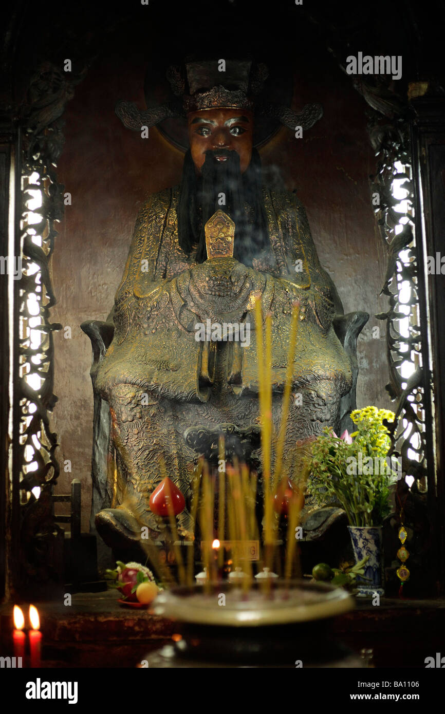 Statue inside the Jade Emperor Pagoda in Saigon Ho Chi Minh City ...