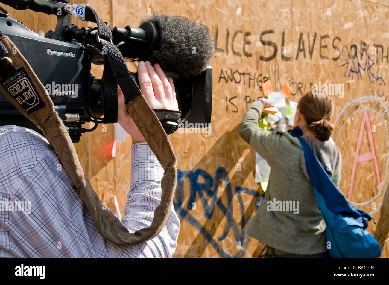 G20 Summit protests, London, England, UK Stock Photo - Alamy