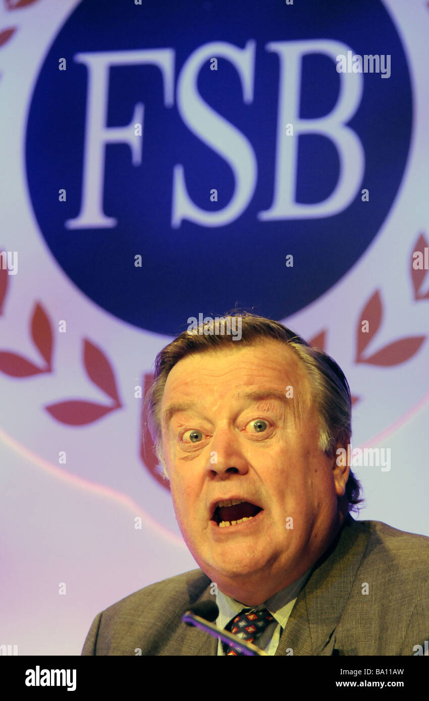 Kenneth Clarke MP (Shadow Minister for Business) talks at the FSB s ...