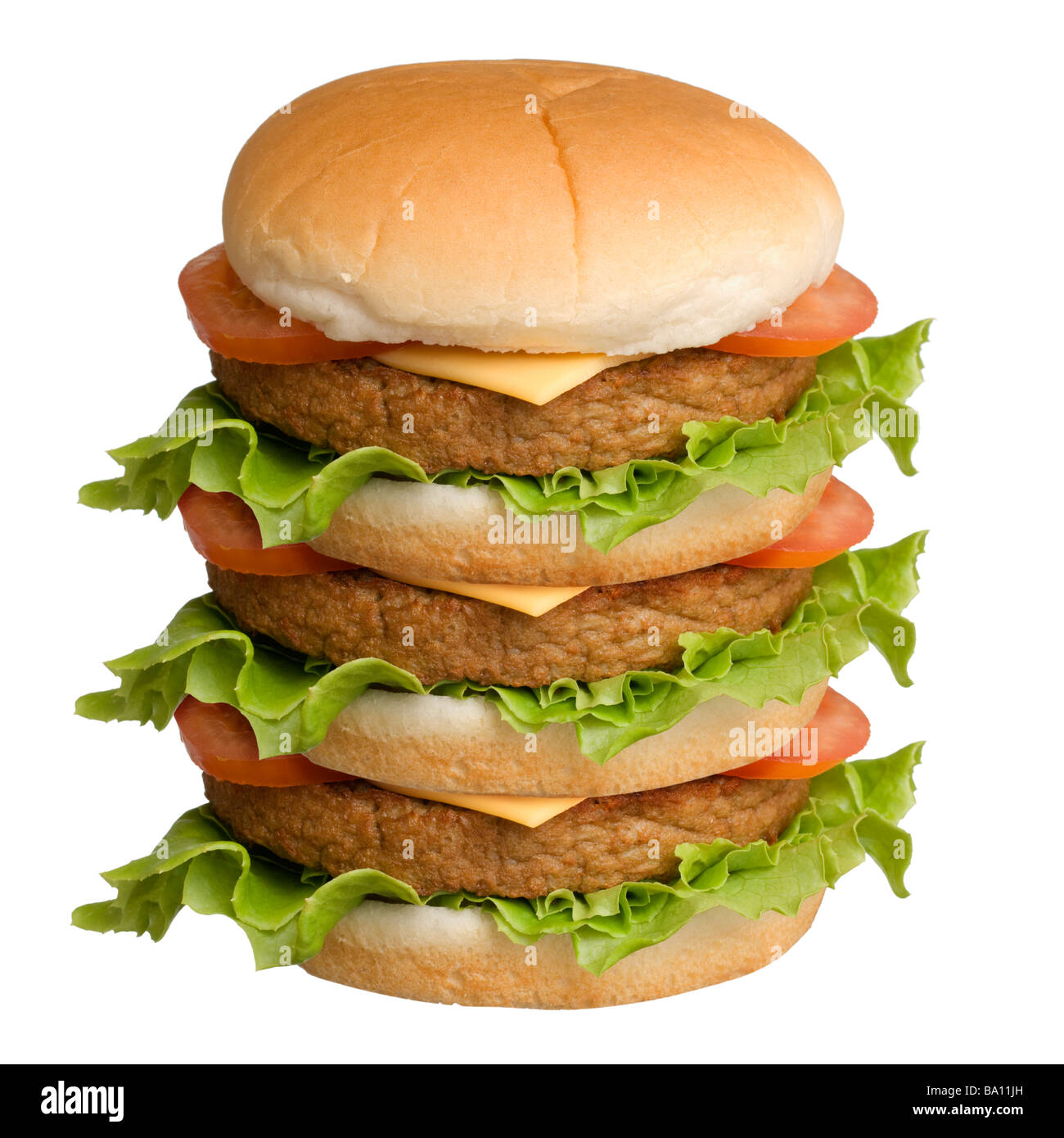 Triple Burger High Resolution Stock Photography and Images - Alamy
