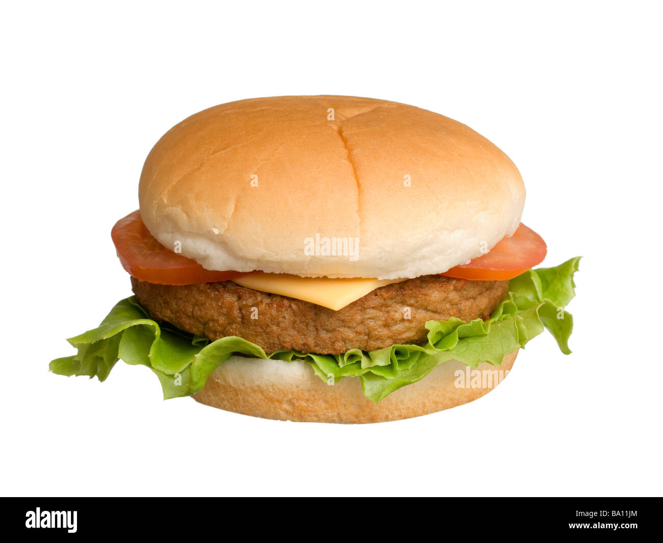 Single Burger Stock Photo - Alamy