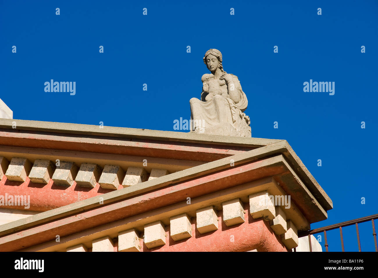 California santa barbara mission statue hi-res stock photography and ...