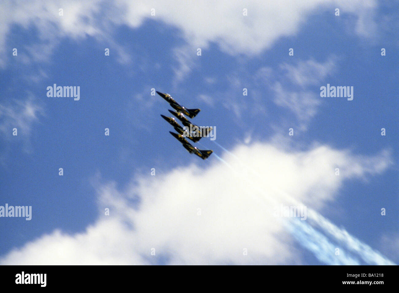 Blue Angels Air Force precision flight team jet fighter demonstrate ...