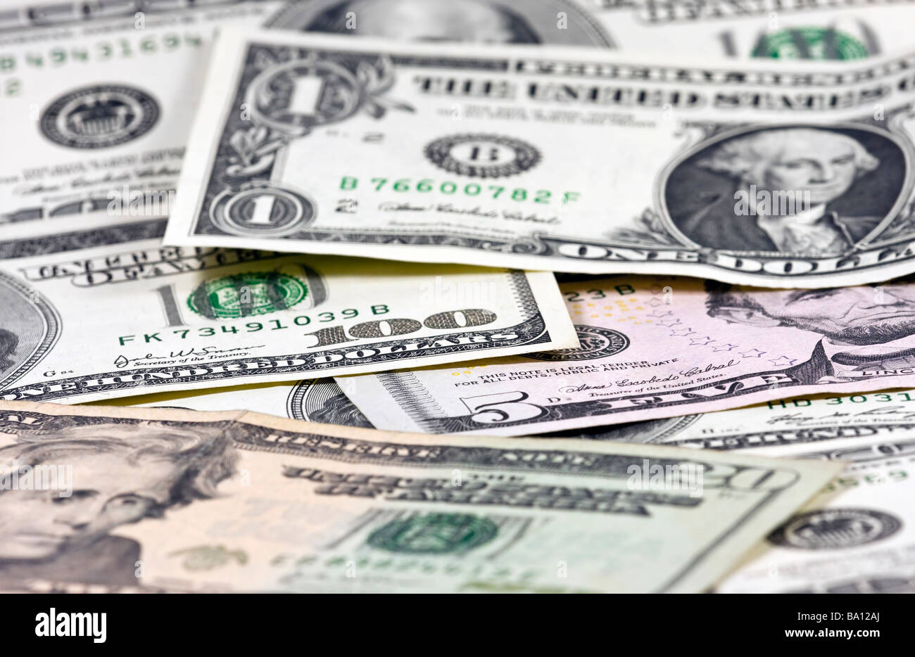 Stack of US Dollar bills Stock Photo - Alamy