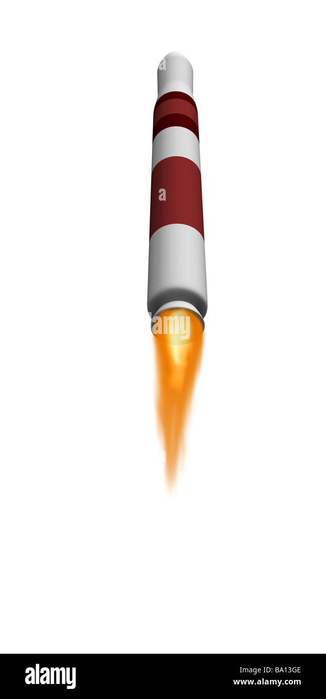Rocket soaring up sky hi-res stock photography and images - Alamy