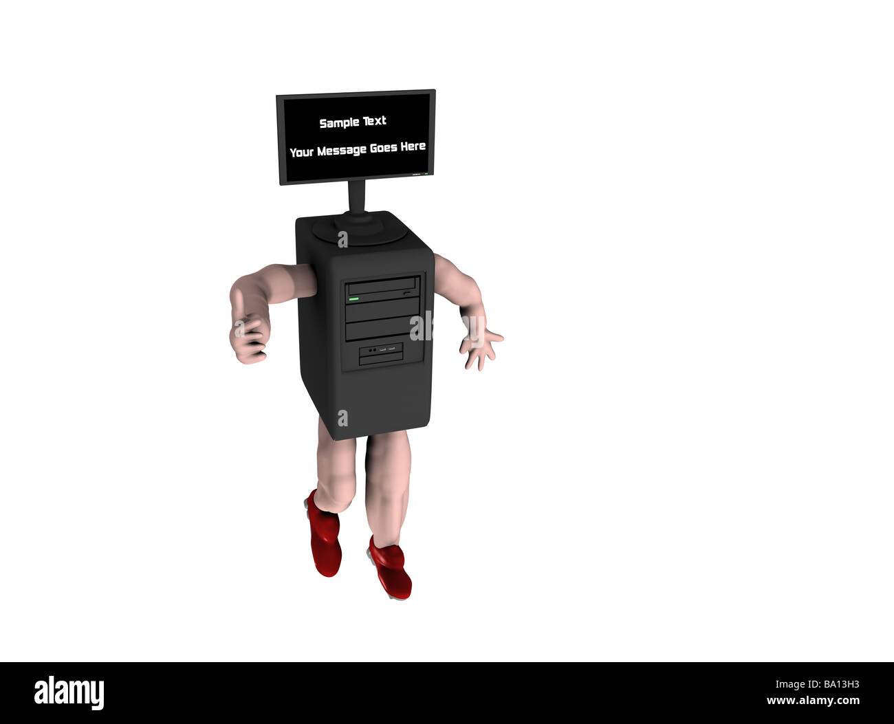 A computer is givings the thumbs up Stock Photo - Alamy