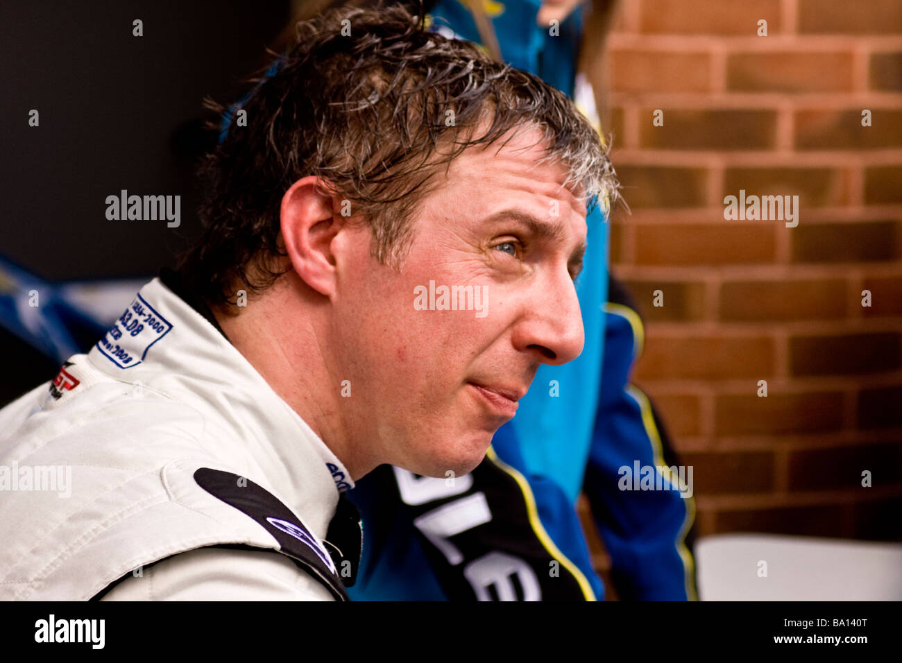 Jason Plato in the pits at brands hatch Stock Photo - Alamy