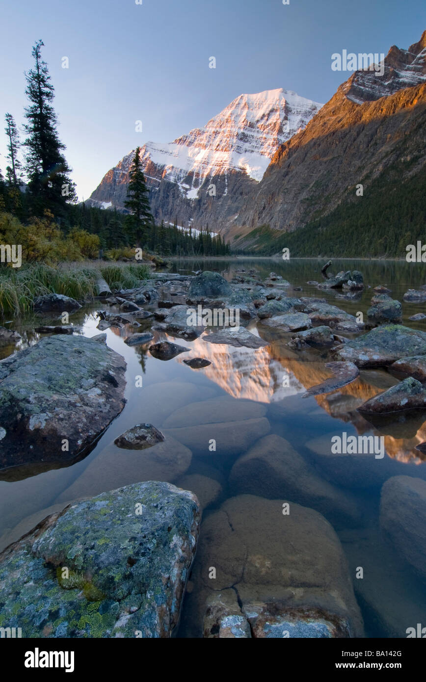 Mount Edith Cavell, Jasper National Park, Alberta, Canada Stock Photo ...