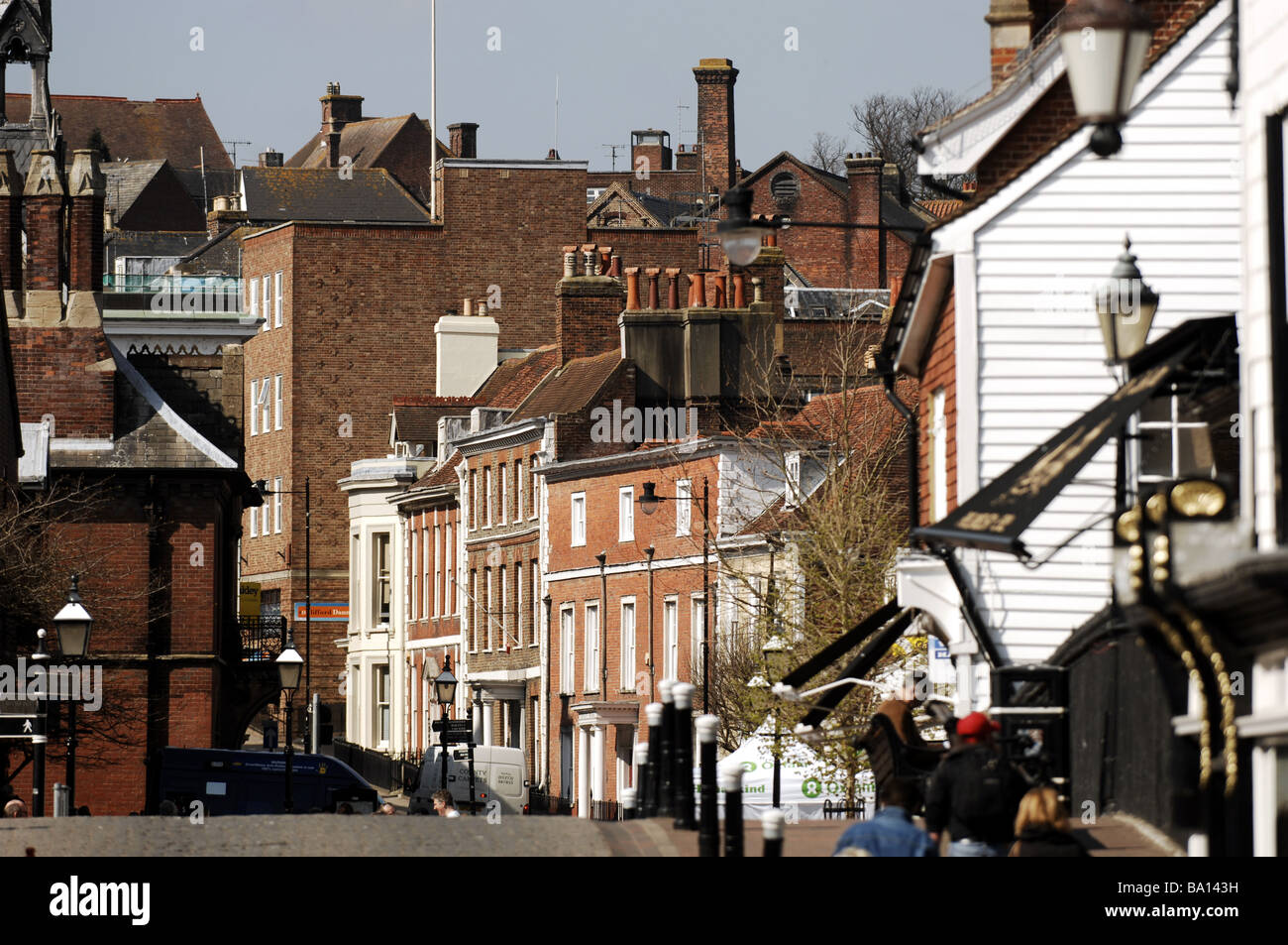 Lewes town centre East Sussex Stock Photo - Alamy