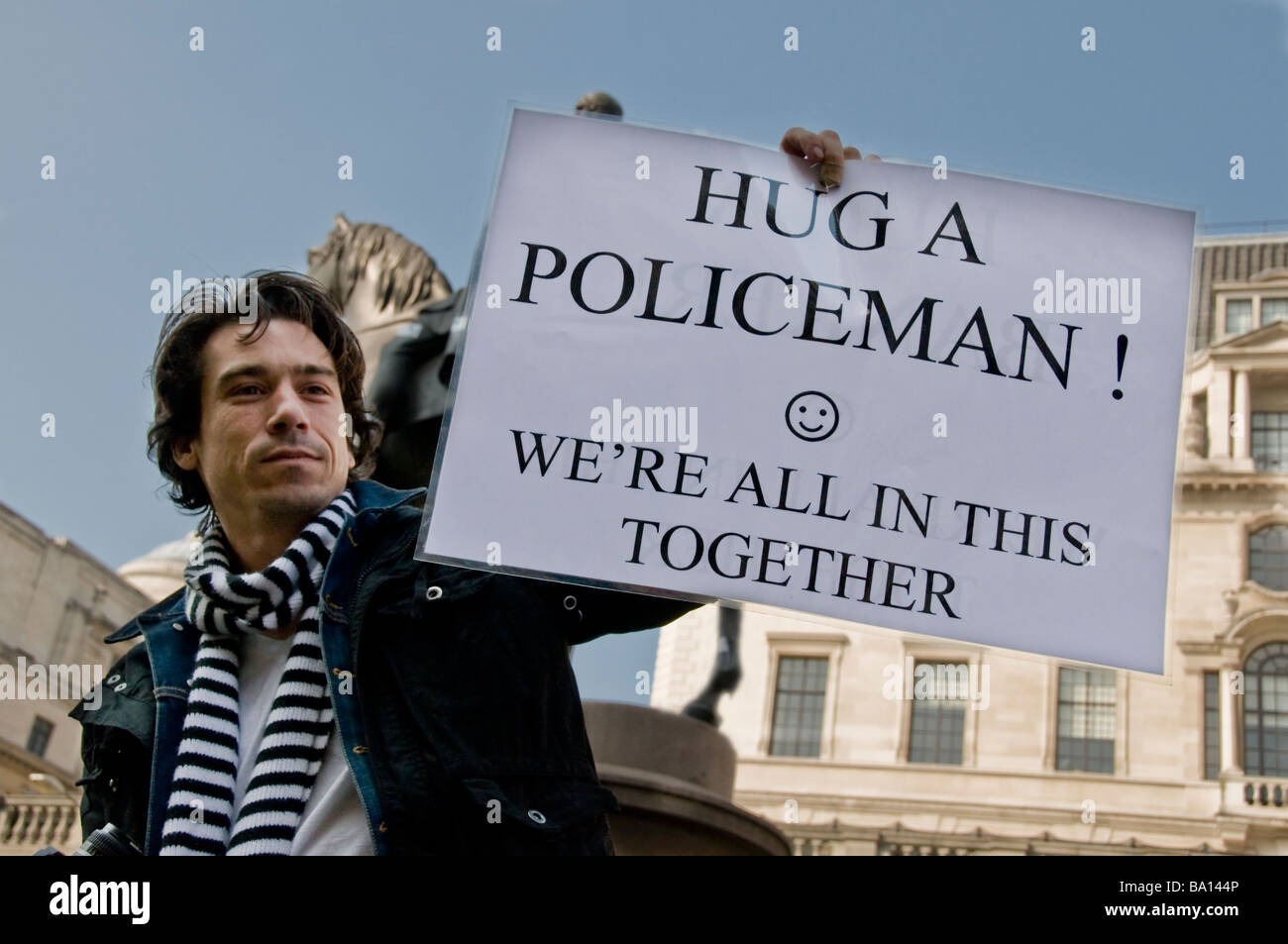 Protest protests policeman hi-res stock photography and images - Alamy