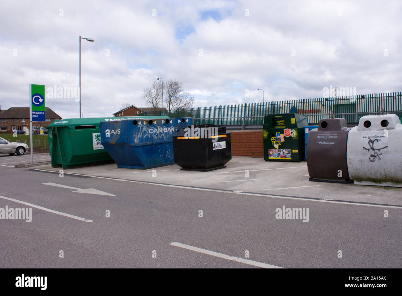 Textile recycling bins hi-res stock photography and images - Alamy