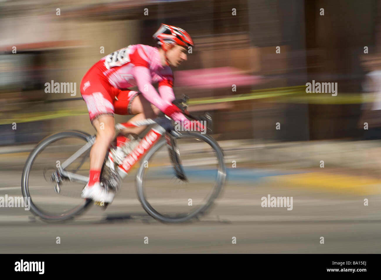 A bike race motion blur in The Dalles, Oregon Stock Photo - Alamy