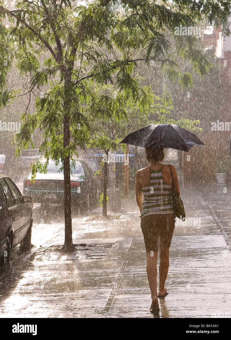 Soaking wet woman rain hi-res stock photography and images - Alamy
