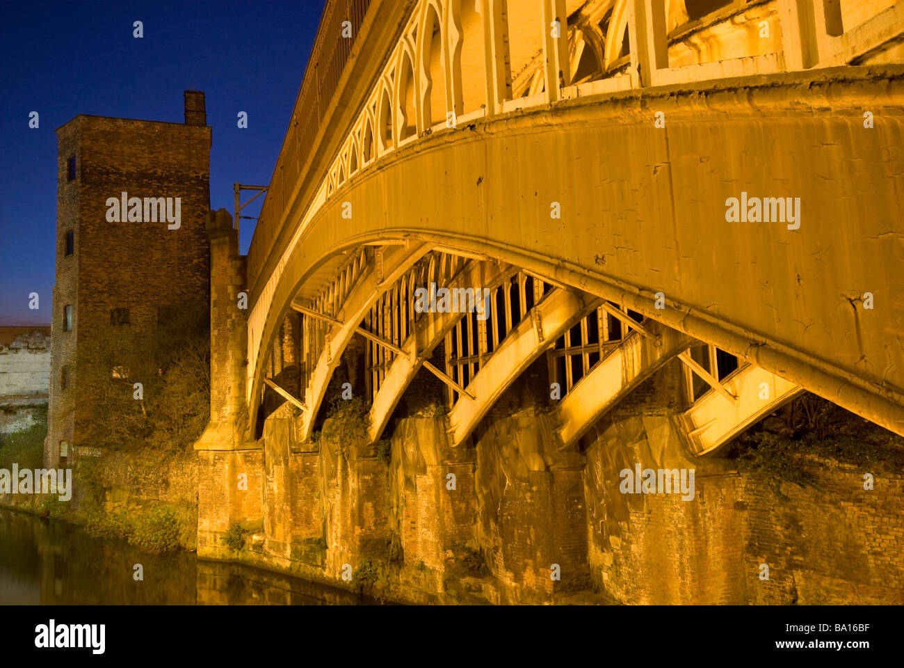 Canal Bridge Manchester Stock Photo - Alamy