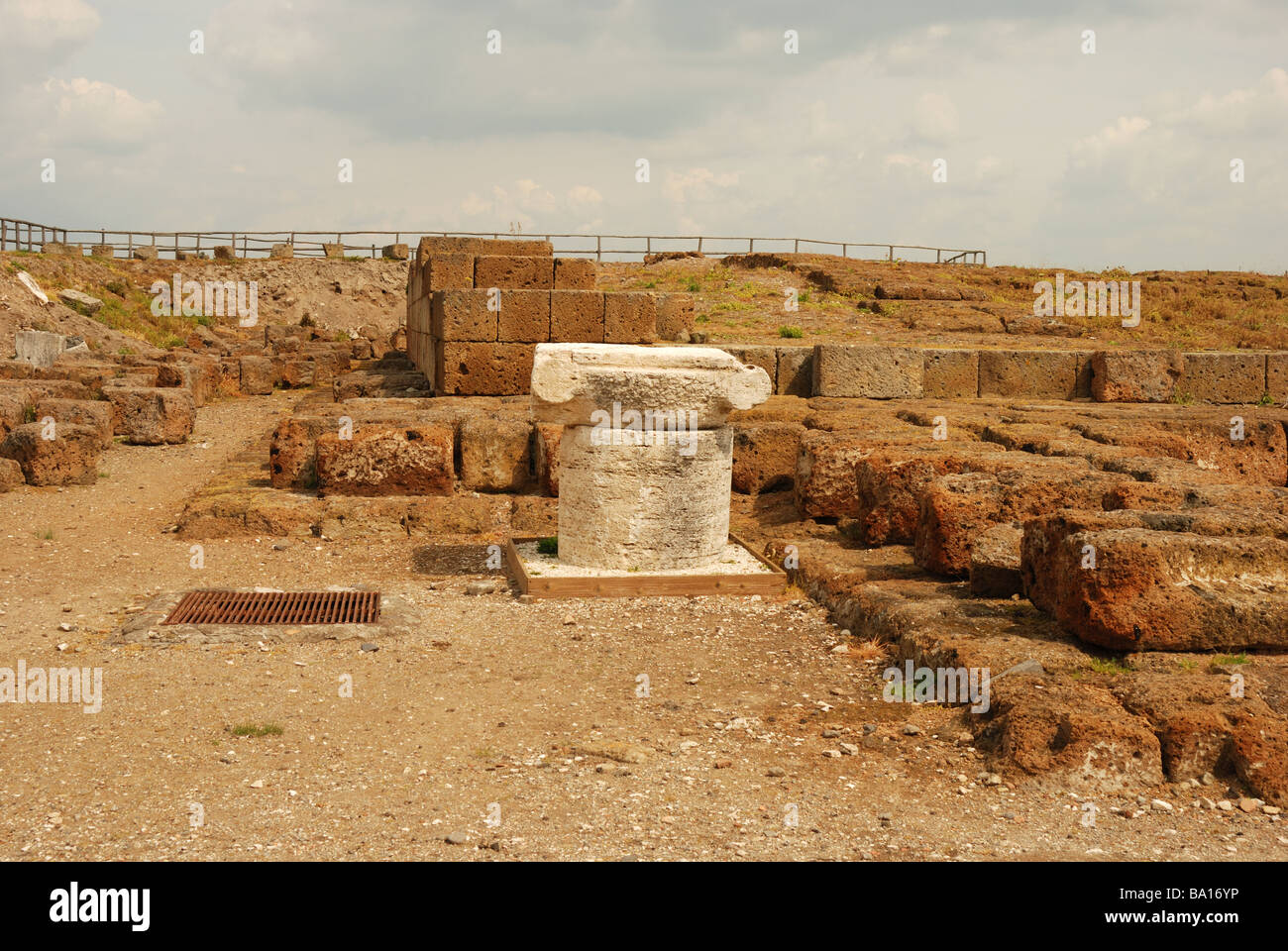 Great temple in Volci Stock Photo - Alamy