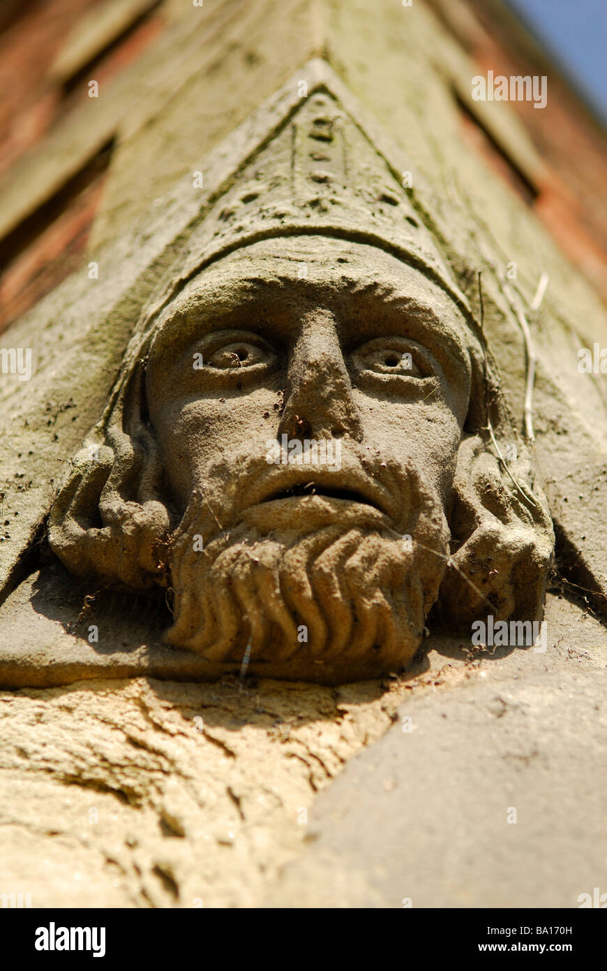 Gargoyle Stone Face Stock Photo - Alamy