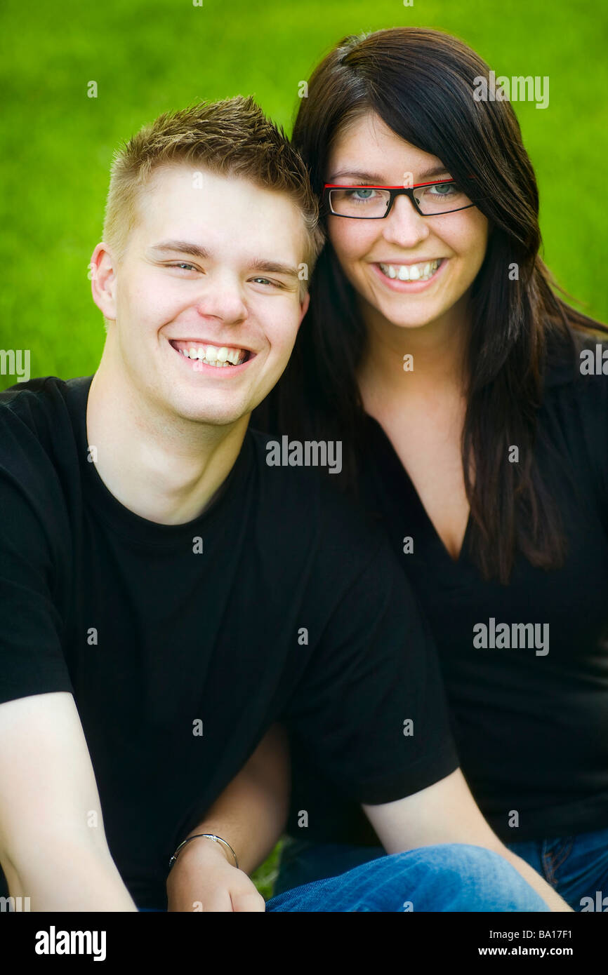 A young adult couple Stock Photo - Alamy