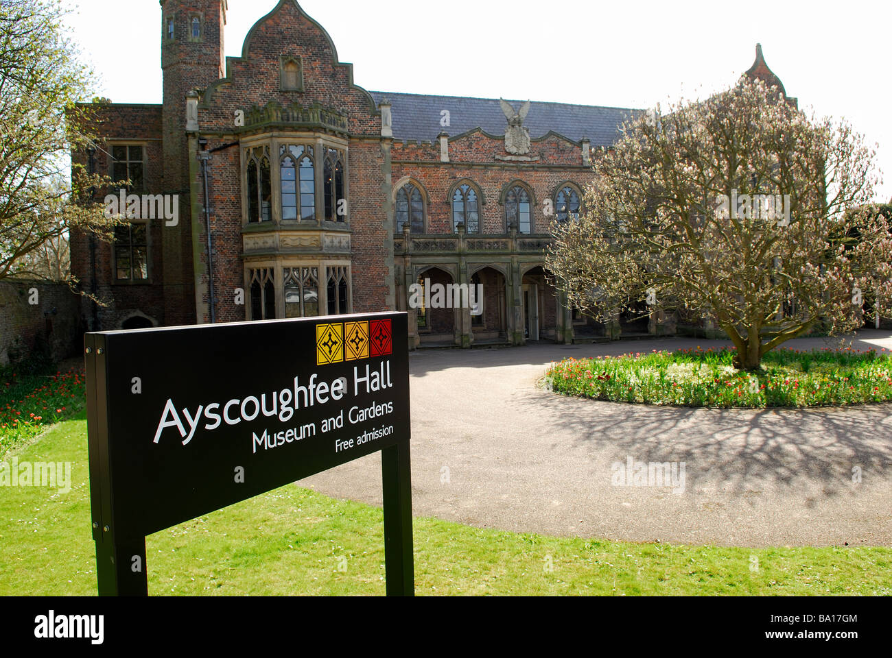 Ayscoughfee Hall Museum and gardens Spalding Lincolnshire Stock Photo ...
