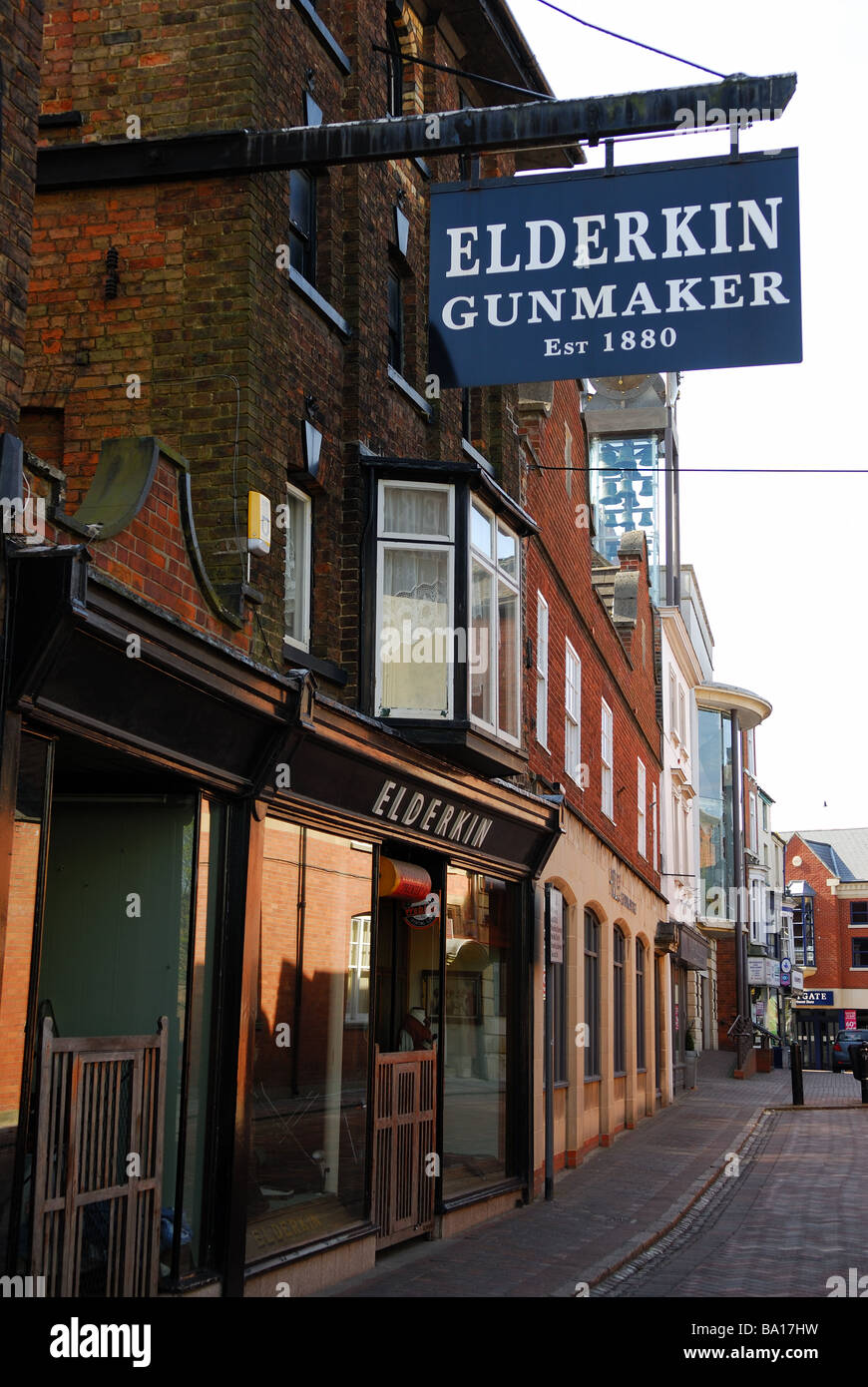 Elderkin Gunmaker est1880 Spalding Lincolnshire England Stock Photo - Alamy