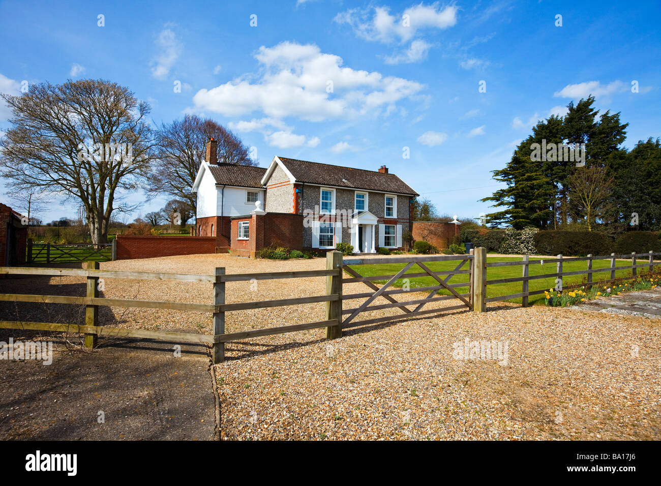 A Typical "Norfolk Farmhouse" Norfolk "Great Britain Stock Photo - Alamy