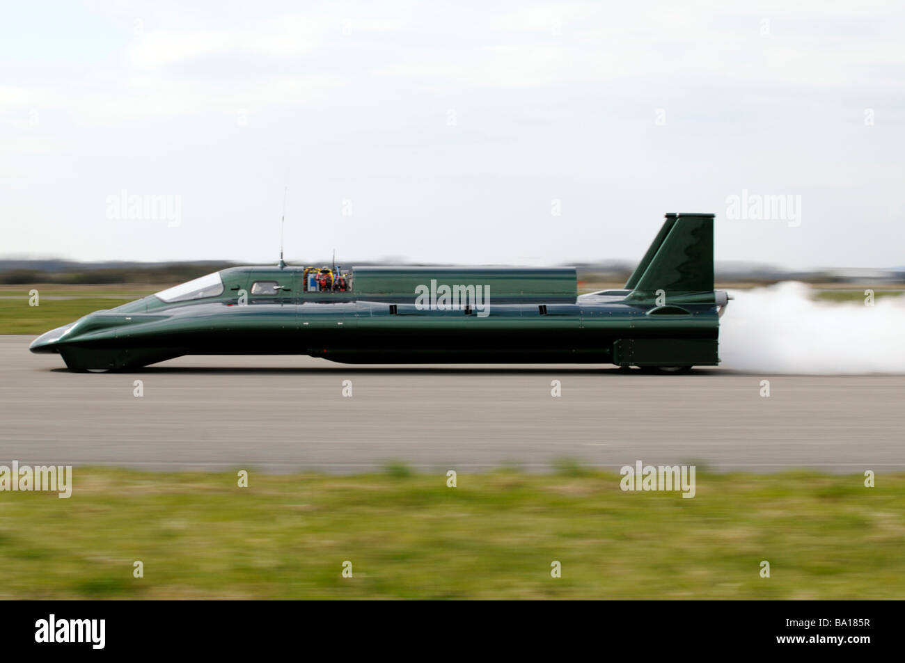 Inspiration the steam powered land speed record car undergoing a ...