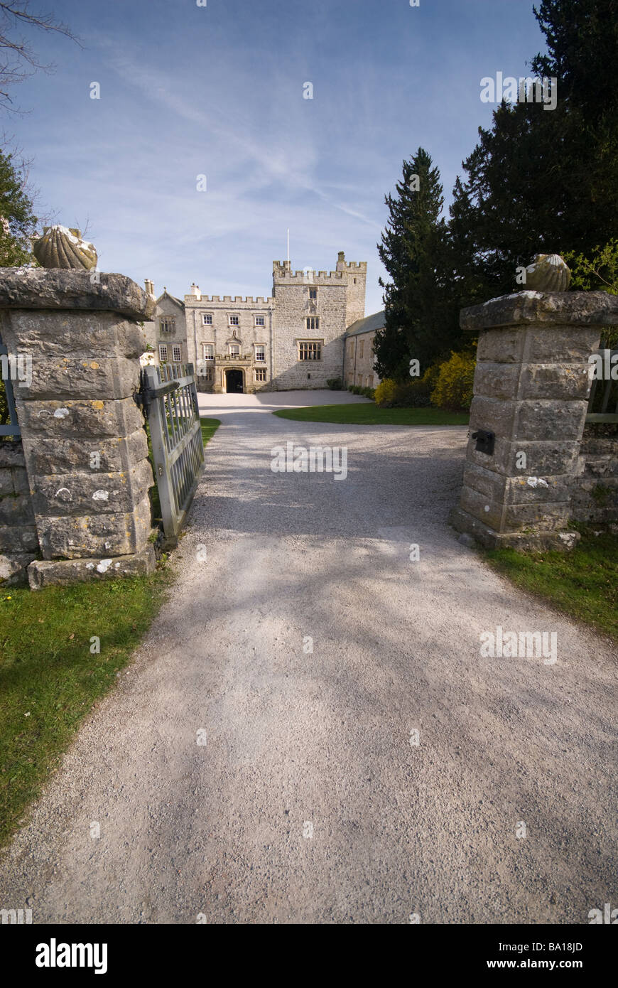 Sizergh Castle Entrance Stock Photo - Alamy