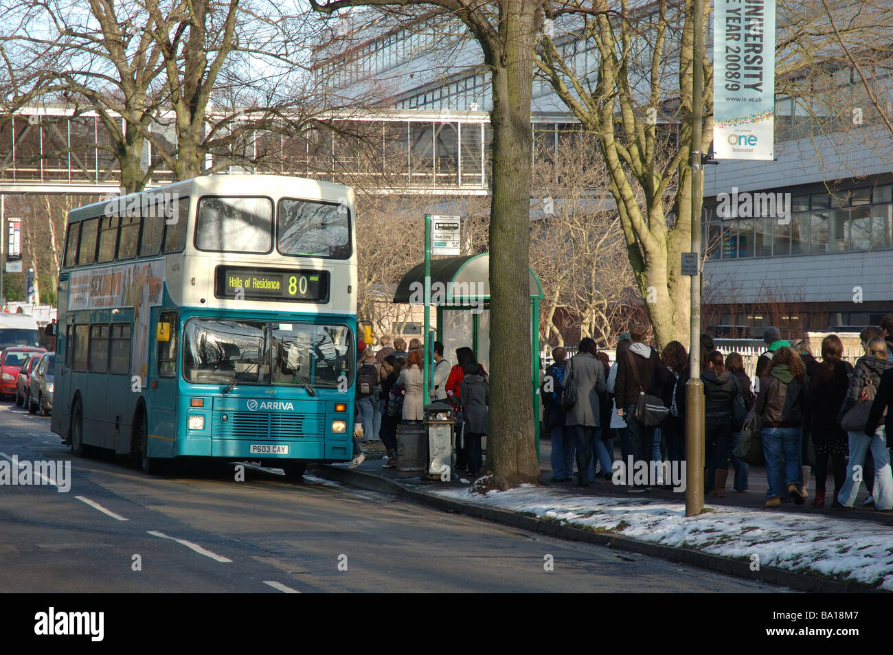 Bus stop queue hi-res stock photography and images - Alamy