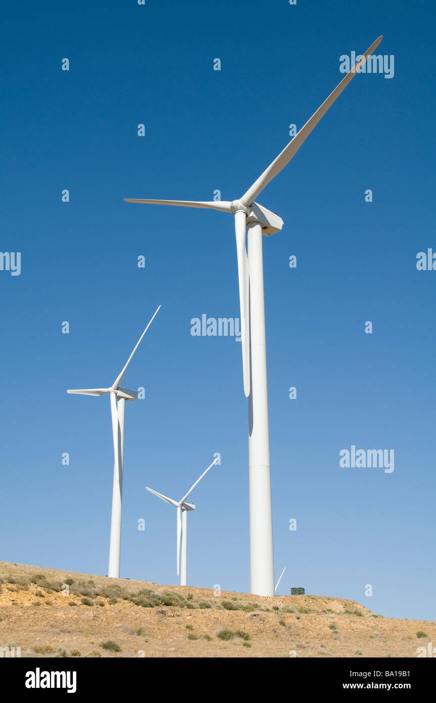Three wind turbine Stock Photo - Alamy