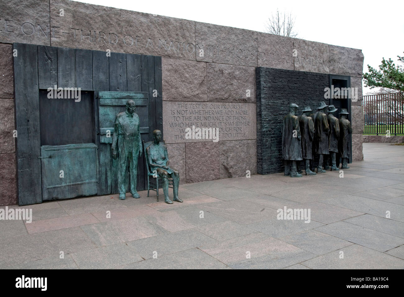 Memorial of the Bread Lines in 1920th, Washington; DC;USA Stock Photo ...