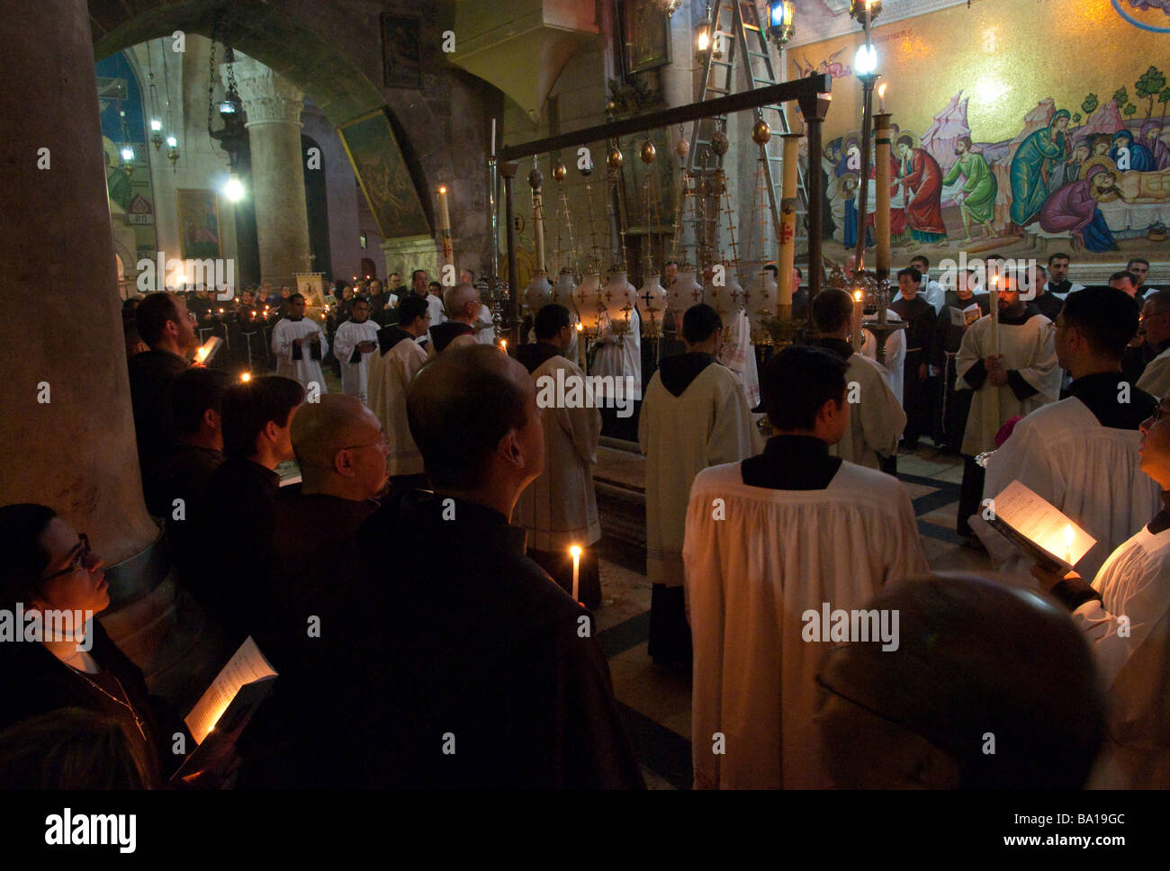 Israel Jerusalem Old City church of Holy Sepulchre Lent celebrations ...